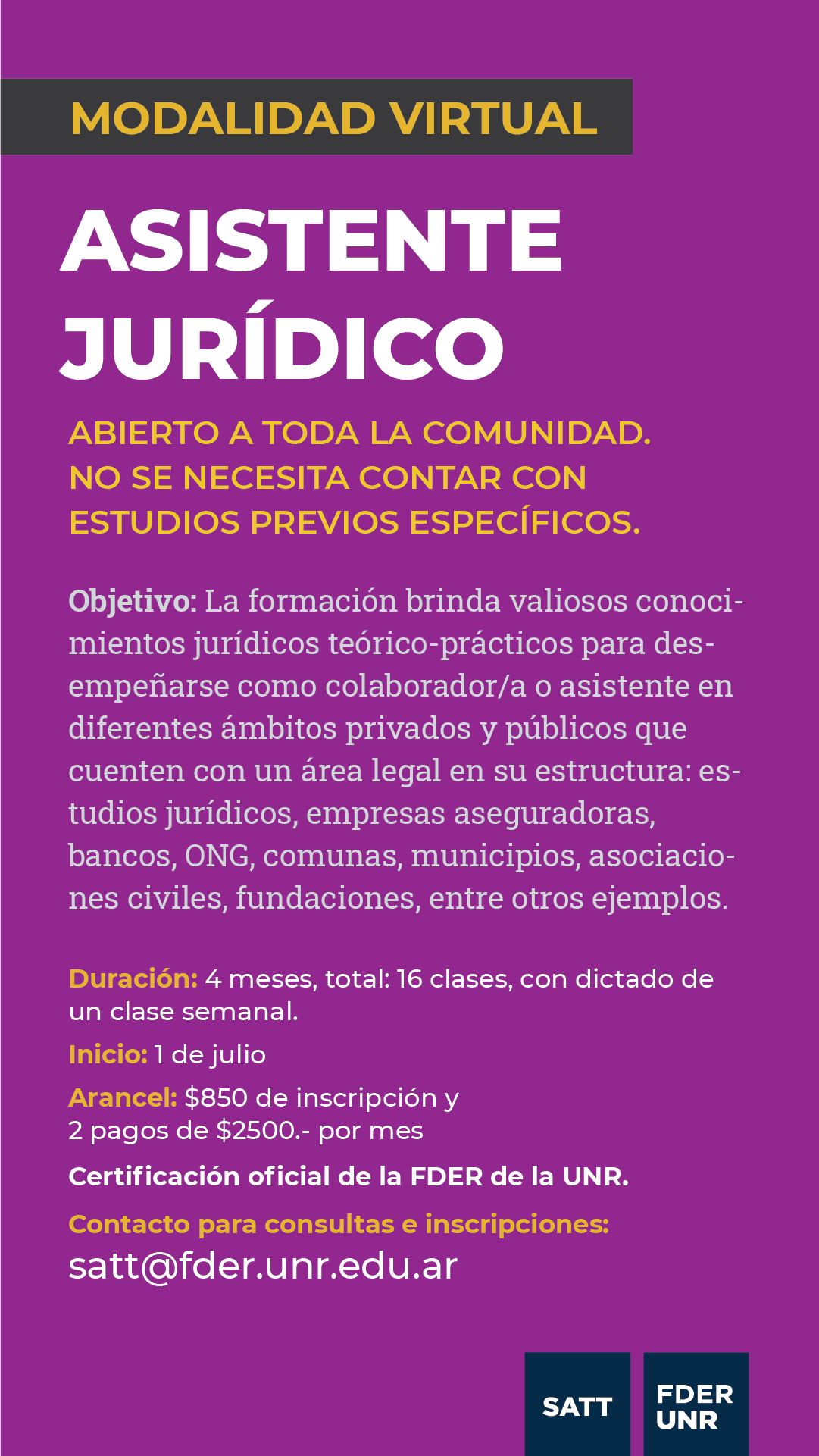 S.A.T.T | Facultad de Derecho